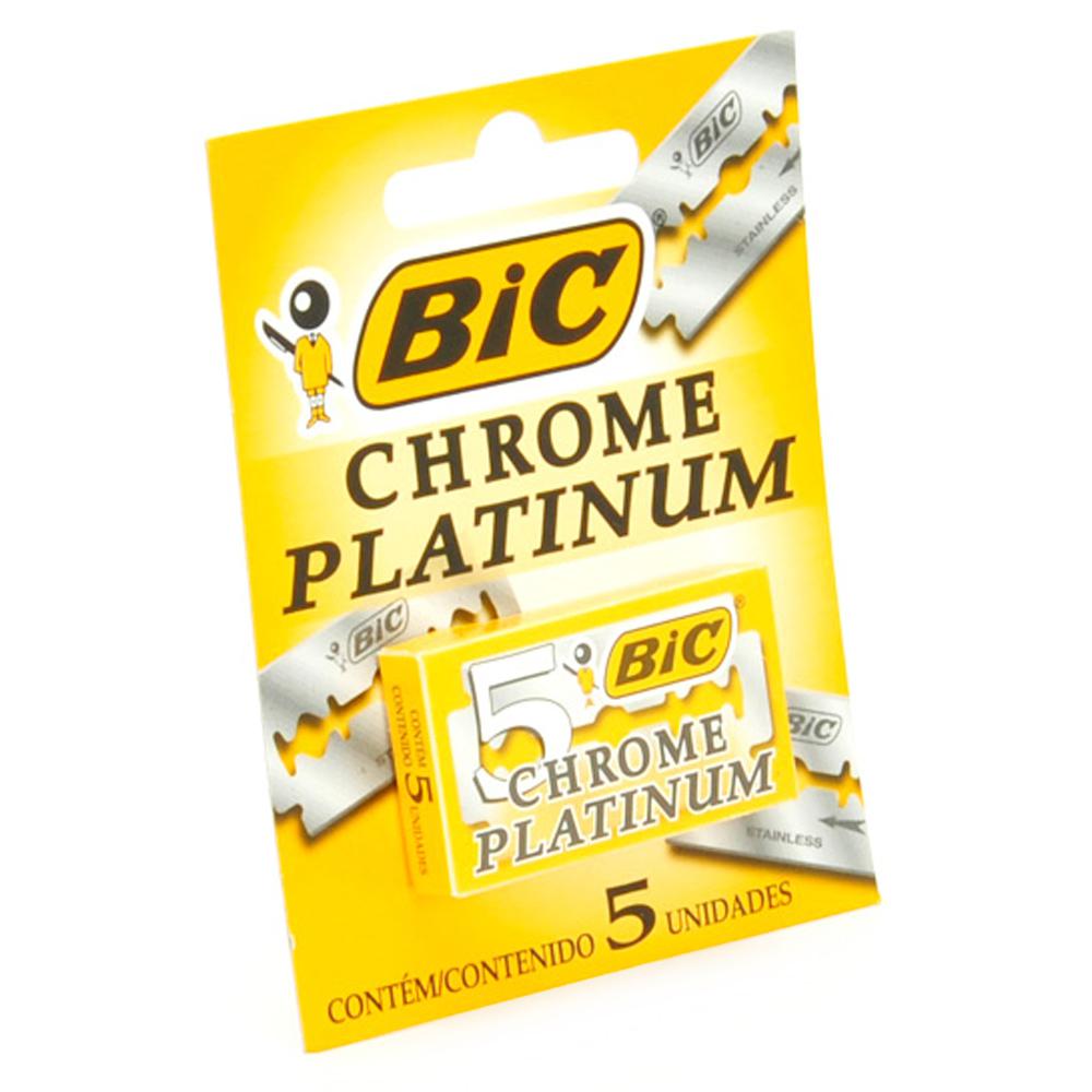 Lâminas Bic Duplo Fio com 5 Unidades