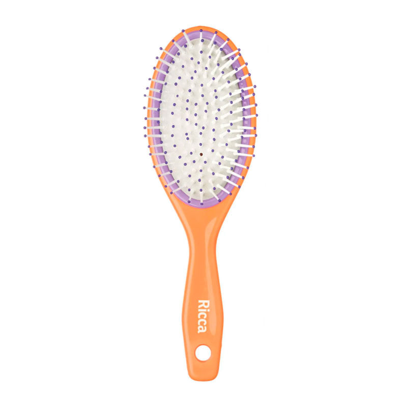 Escova de Cabelo Ricca Basic Color Oval 1 Unidade