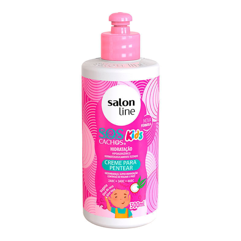 Creme Pentear Salon Line S.O.S Cachos Kids Hidratação 300ml