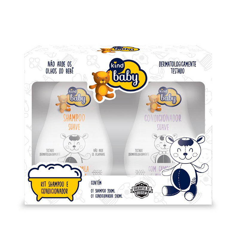 Kit Shampoo Kind Baby 200ml + Condicionador Kind Baby 200ml