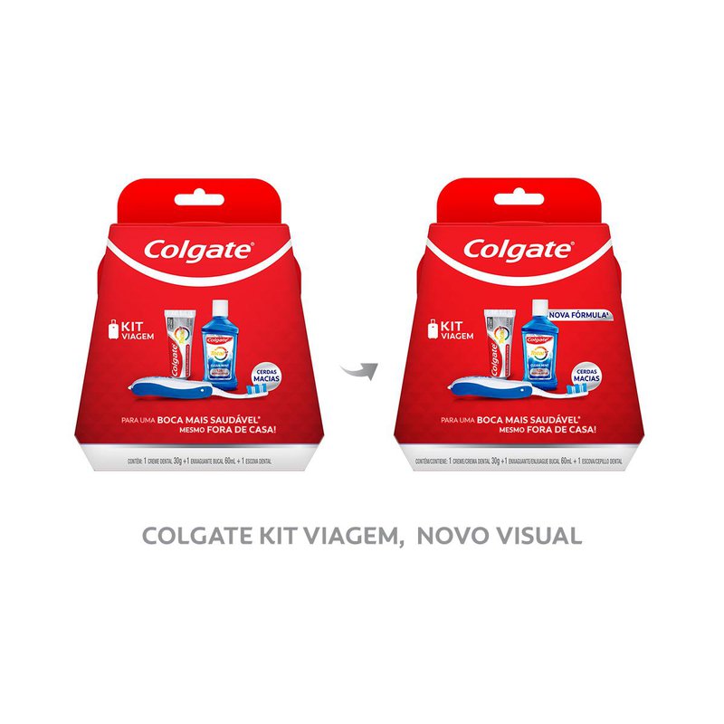 Kit de Higiene Bucal Colgate Para Viagem 1 Unidade