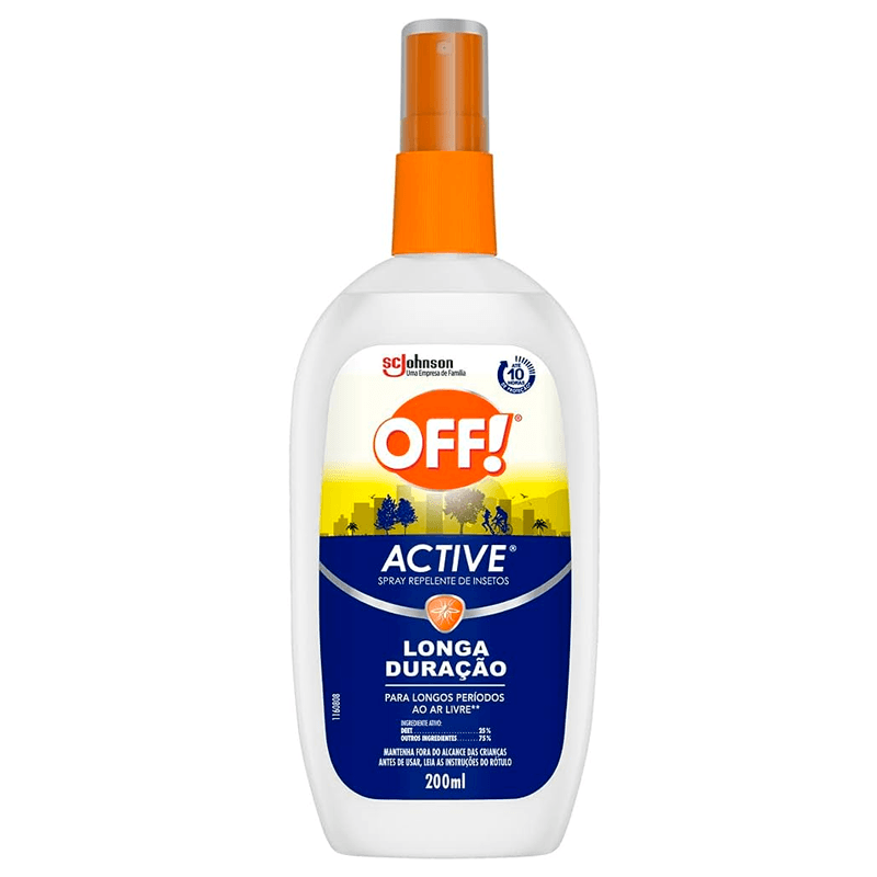 Repelente Spray Off Active Longa Duração 200ml | Proteção Suave