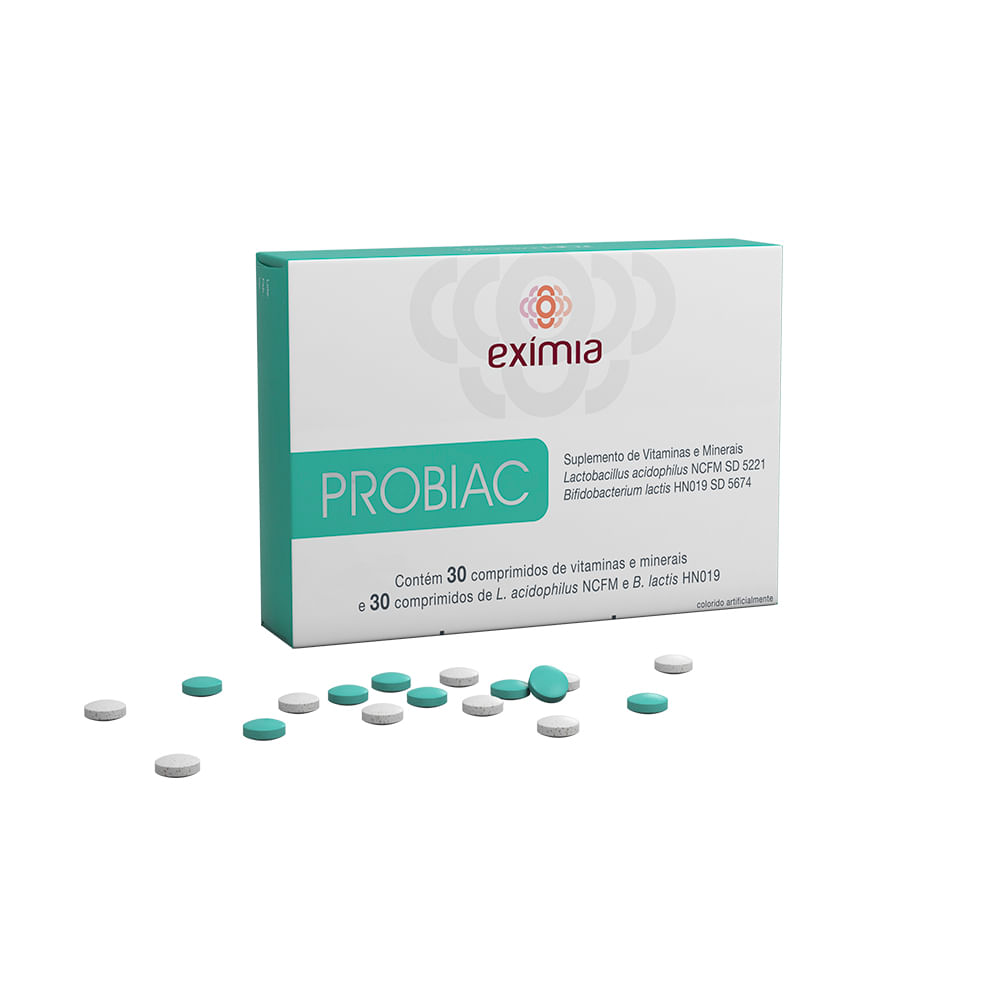 Eximia Probiac 30 Comprimidos: Vitaminas e Minerais | Drogal