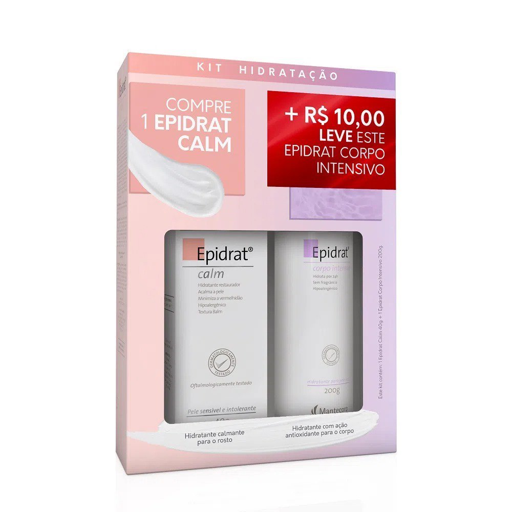 Kit Epidrat Calm Facial 40g + Epidrat Corpo Intensivo 200g