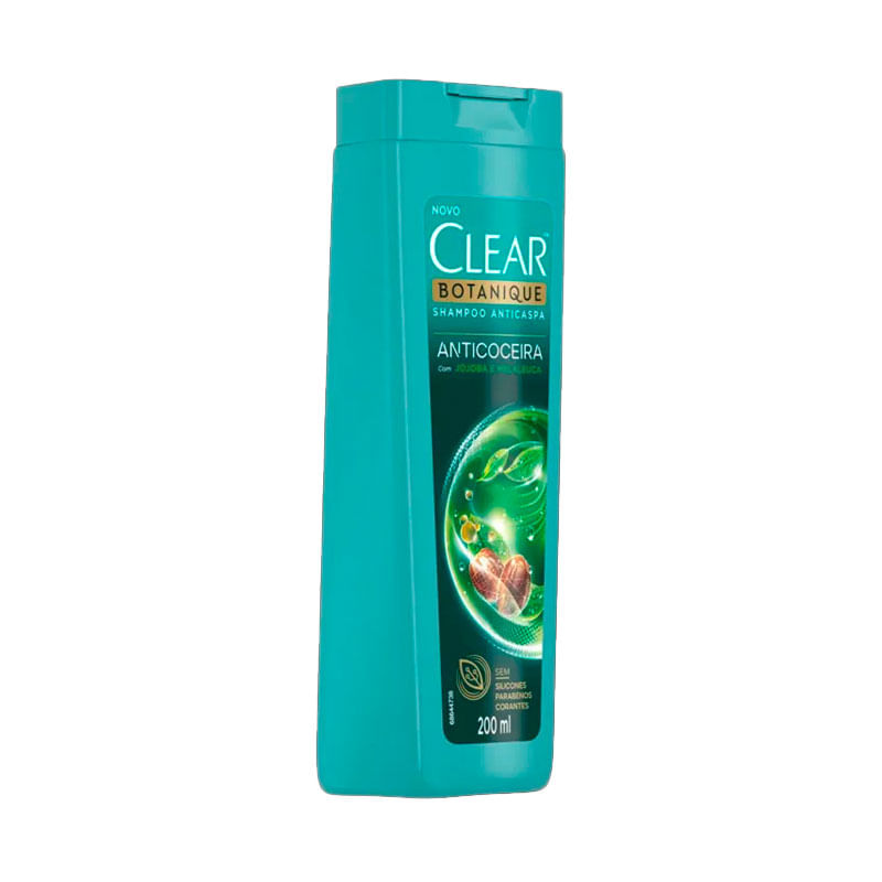 Shampoo Anticaspa Clear Botanique Anticoceira com Jojoba e Melaleuca 200ml