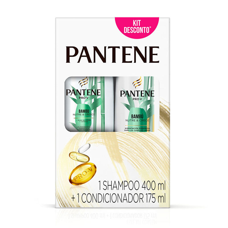 Kit Shampoo Pantene Bambu Nutre & Cresce + Condicionador