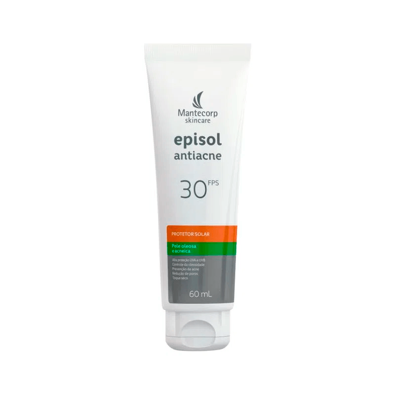 Protetor Solar Facial Episol Antiacne FPS30 60ml