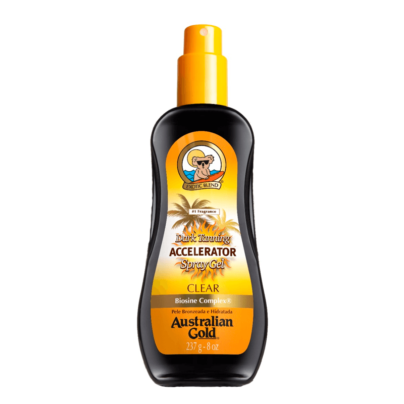 Bronzeador Corporal Australian Gold Accelerator Clear Spray Gel 237g