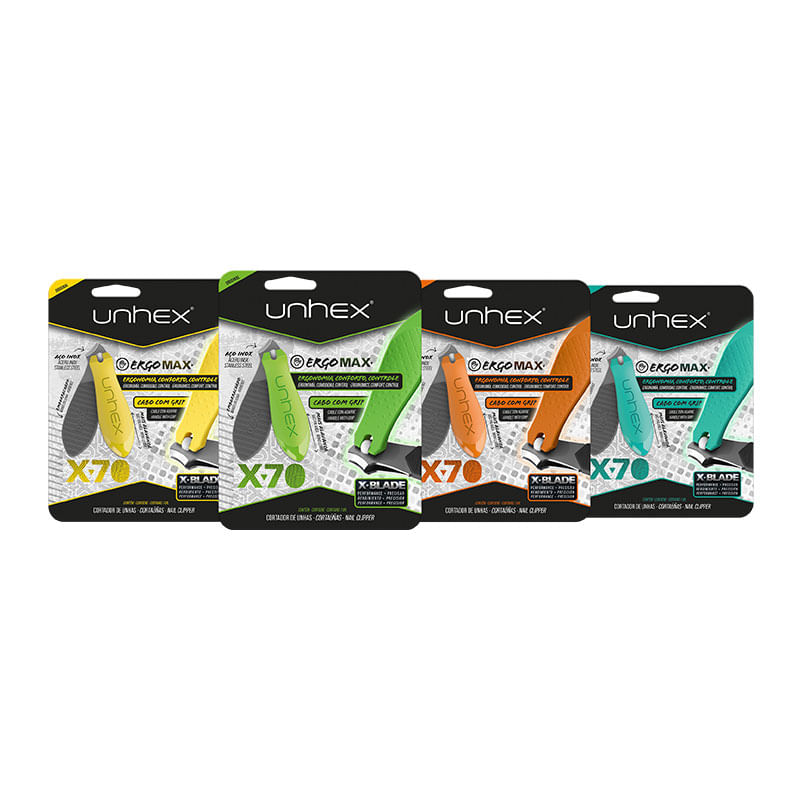 Cortador de Unhas Unhex Ergo Max X-70 1 Unidade