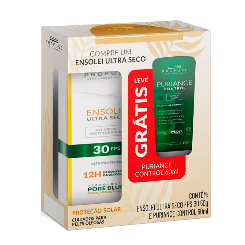 Kit Protetor Solar Facial Profuse Ensolei Ultra Seco FPS30 50g ... Kit Protetor Solar Facial Profuse Ensolei Ultra Seco FPS30 50g ...