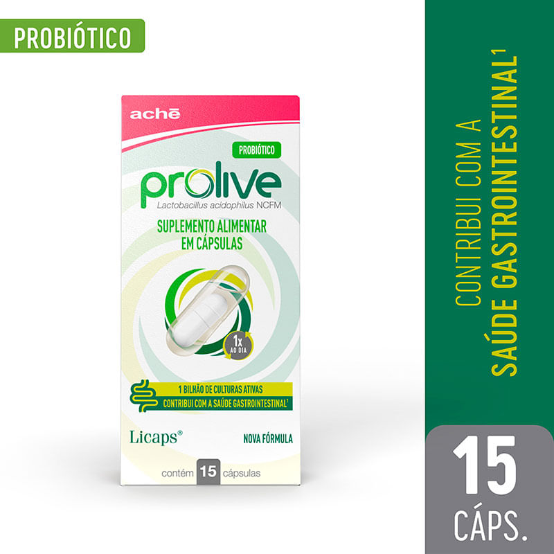 Suplemento Alimentar Prolive 15 Cápsulas