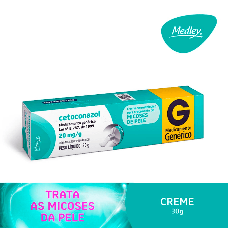 Cetoconazol 20mg/g Medley Creme Dermatológico 30g: Bula