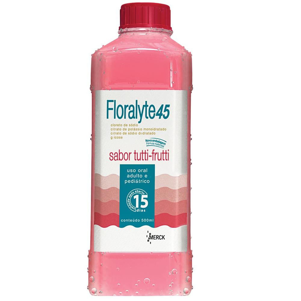 Floralyte 45meq/l solução oral frasco com 500ml sabor tutti-frutti