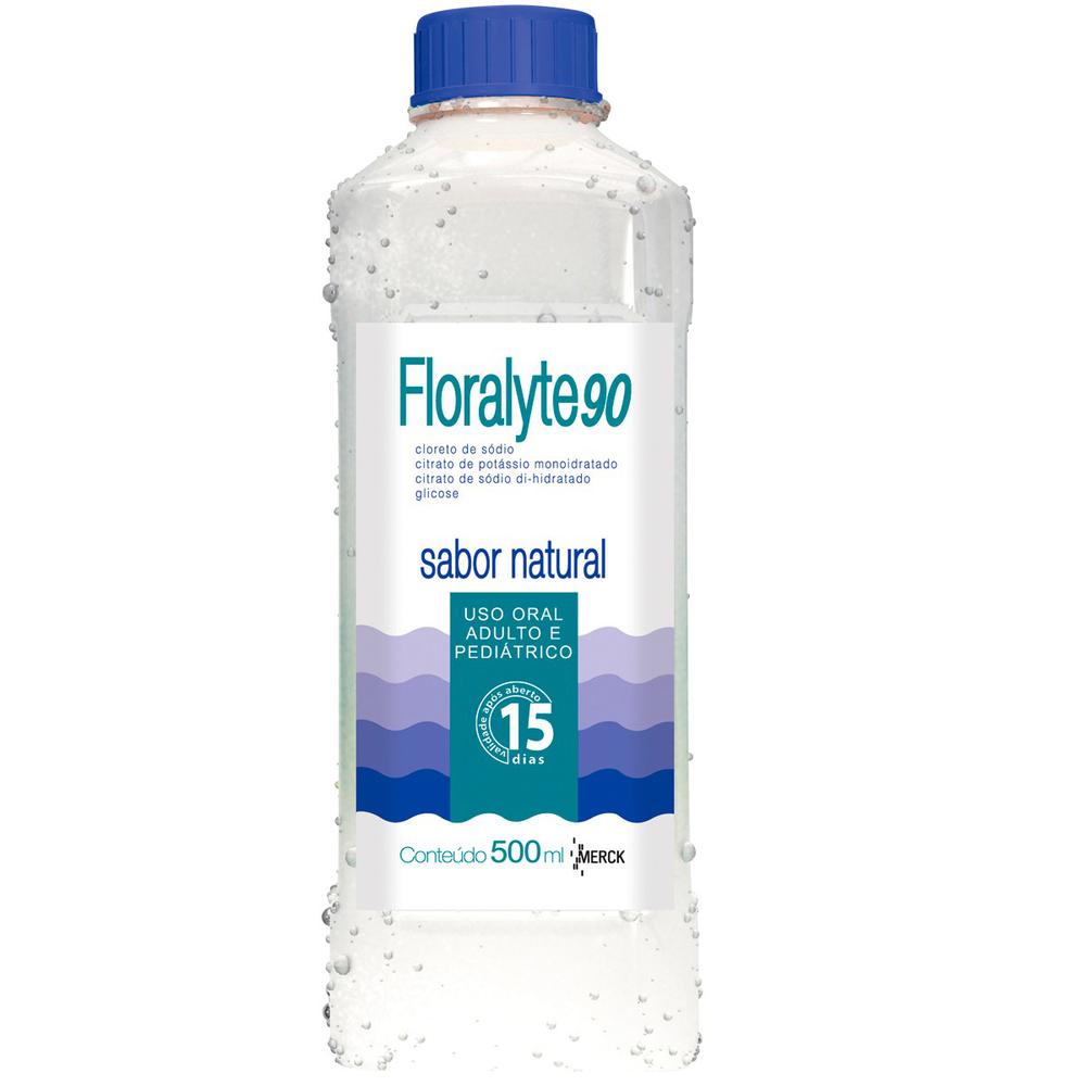 Floralyte 90meq/l solução oral frasco com 500ml sabor natural