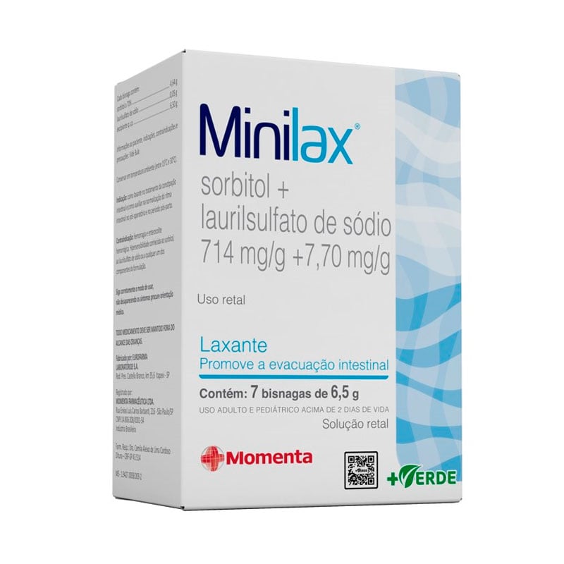 Minilax Solução Retal 7 Bisnagas de 6,5g Cada