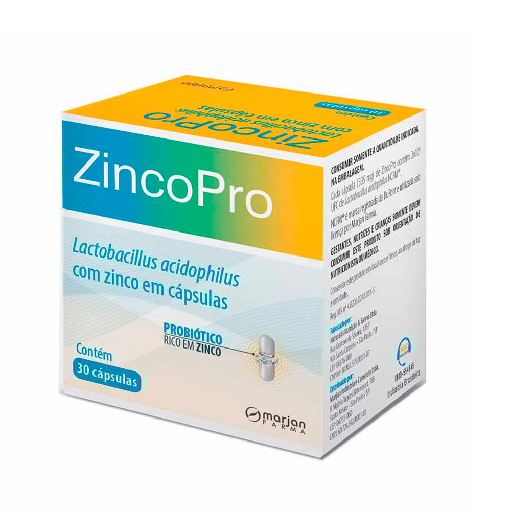 Zincopro 30 Cápsulas: Para que serve, Como Usar, Preço - Drogal