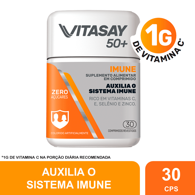 Suplemento Alimentar Vitasay 50+ Imune 30 Comprimidos Revestidos