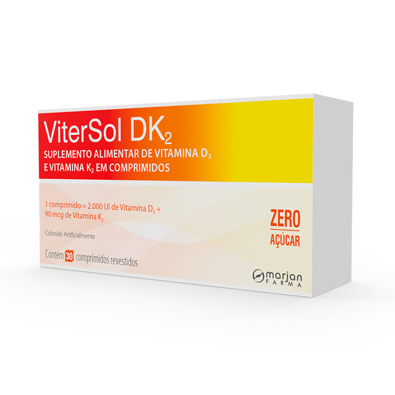 Suplemento Alimentar Vitersol DK2 30 Comprimidos Revestidos