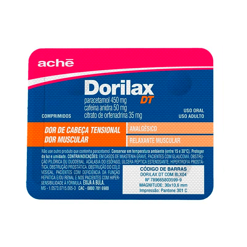 Dorilax DT 4 Comprimidos