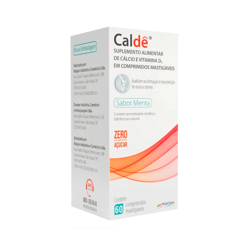 Suplemento Alimentar Caldê Sabor Menta 60 Comprimidos: Como Usar