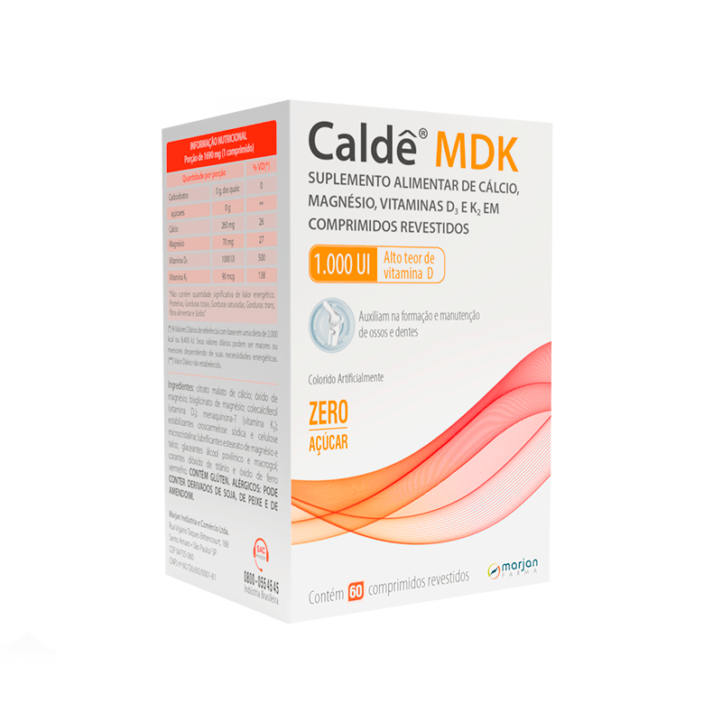 Suplemento Alimentar Caldê MDK 1.000UI 60 Comprimidos: Na Drogal