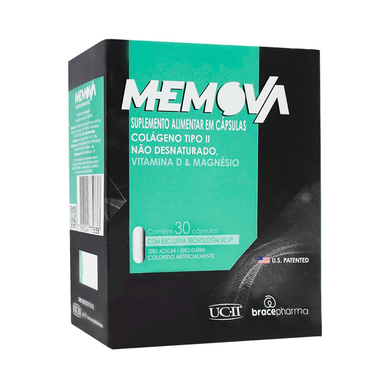 Suplemento Alimentar Memova Colágeno Tipo II 30 Cápsulas