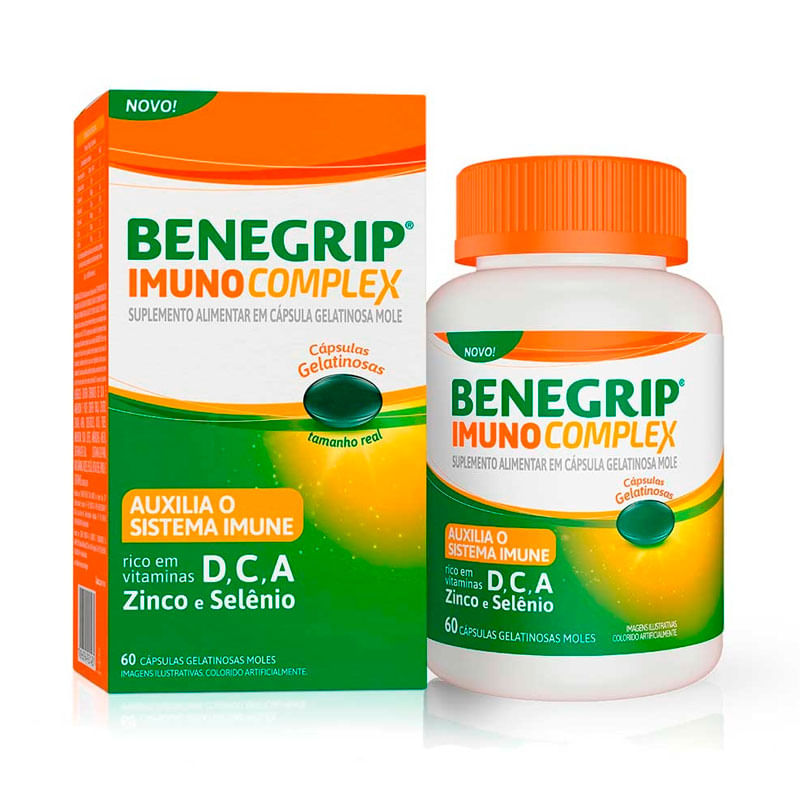 Benegrip Imuno Complex 60 Cápsulas Gelatinosas Moles