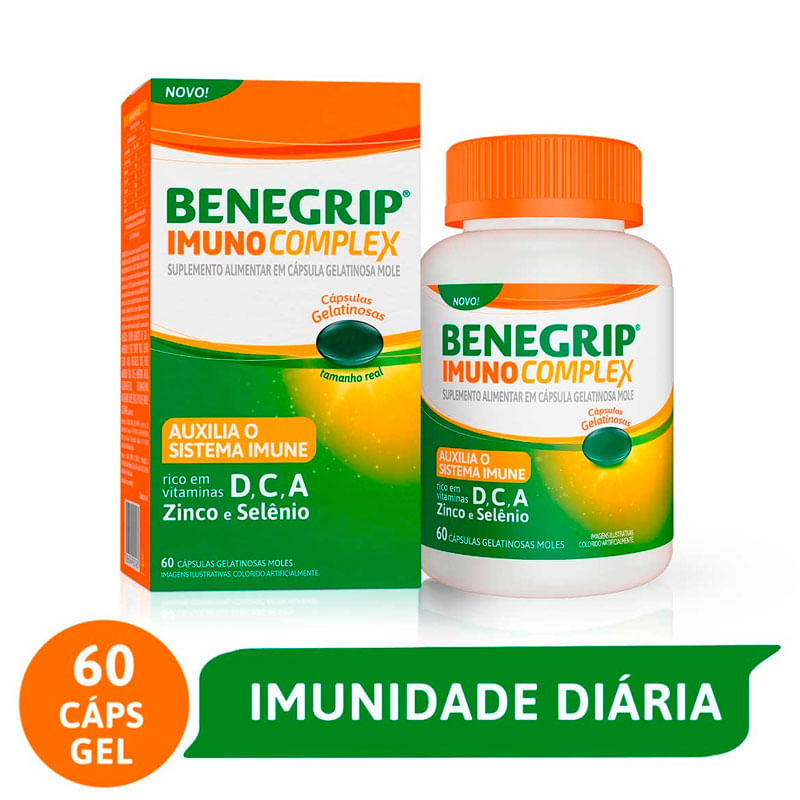 Benegrip Imuno Complex 60 Cápsulas Gelatinosas Moles