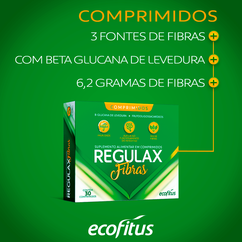 Suplemento Alimentar Regulax Fibras 30 Comprimidos