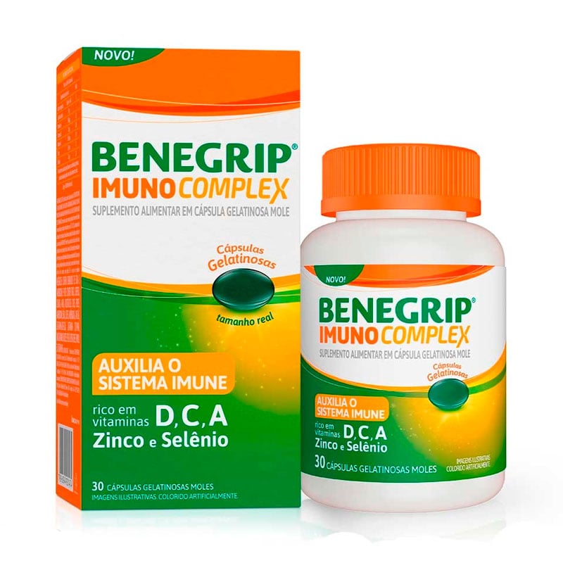 Benegrip Imuno Complex 30 Cápsulas Gelatinosas Moles