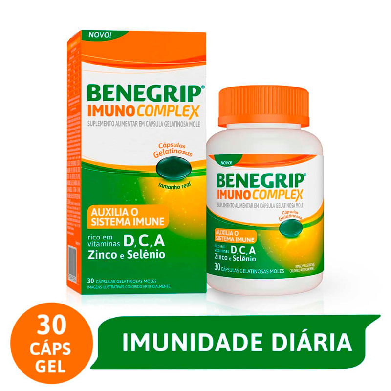 Benegrip Imuno Complex 30 Cápsulas Gelatinosas Moles
