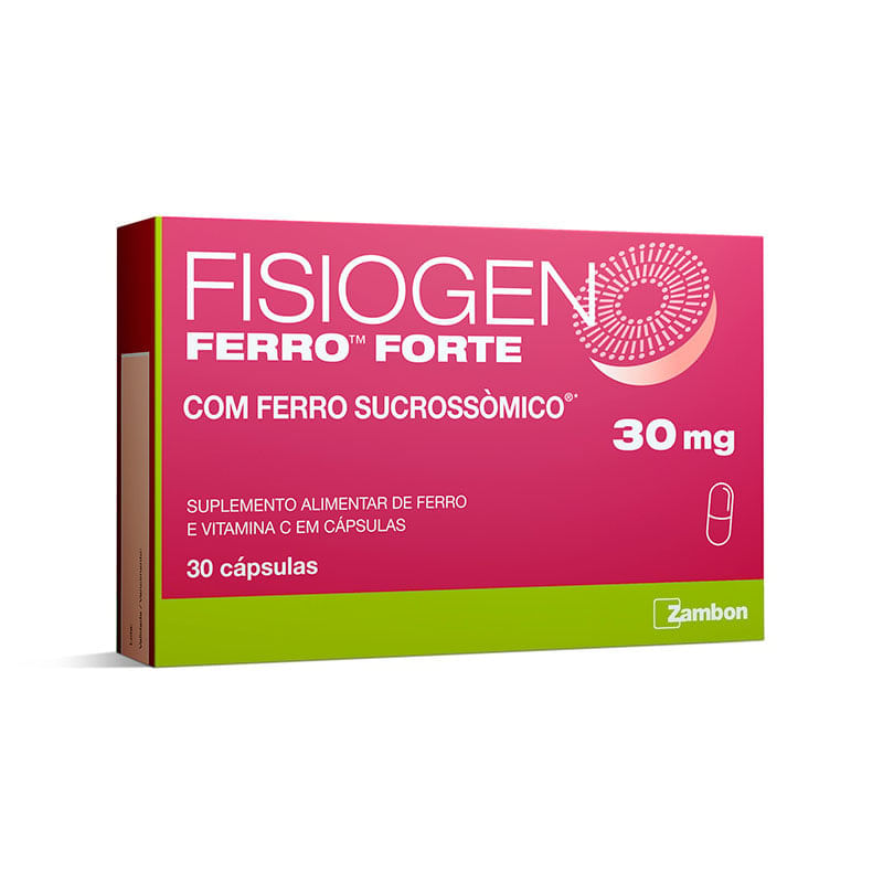 Fisiogen Ferro Forte 30mg 30 Cápsulas