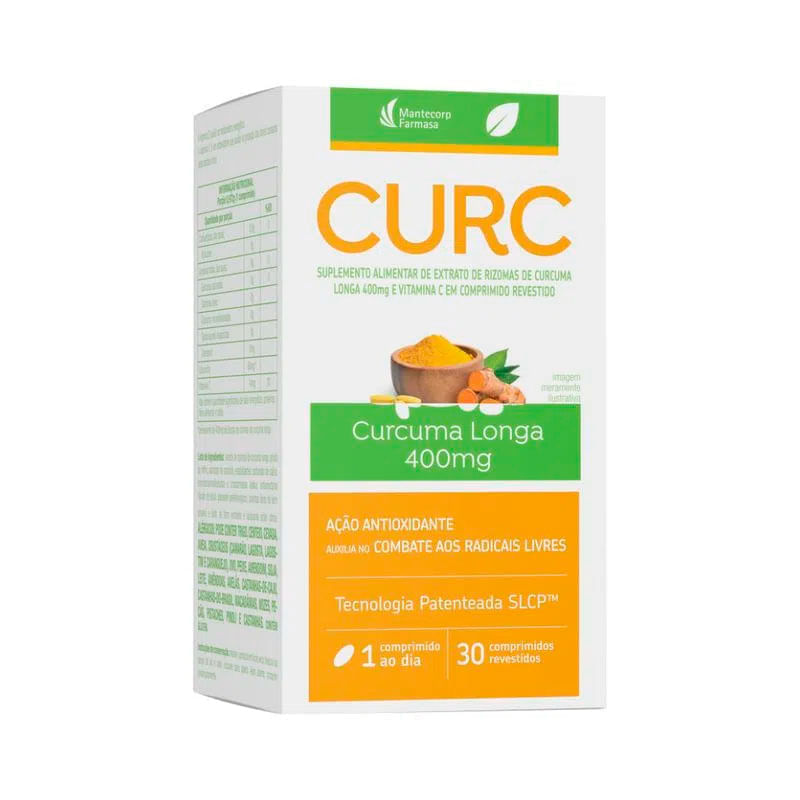 Curc: Curcuma Longa 30 Comprimidos Revestidos, Bula, Preço