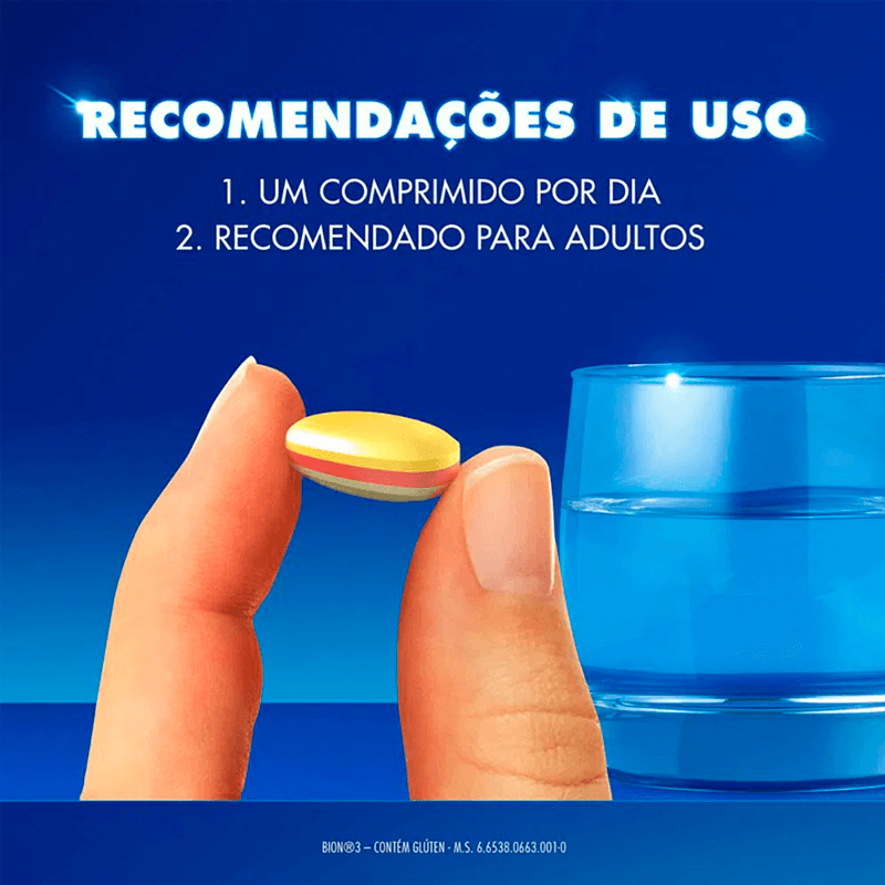 Multivitamínico Bion3 60 Tabletes
