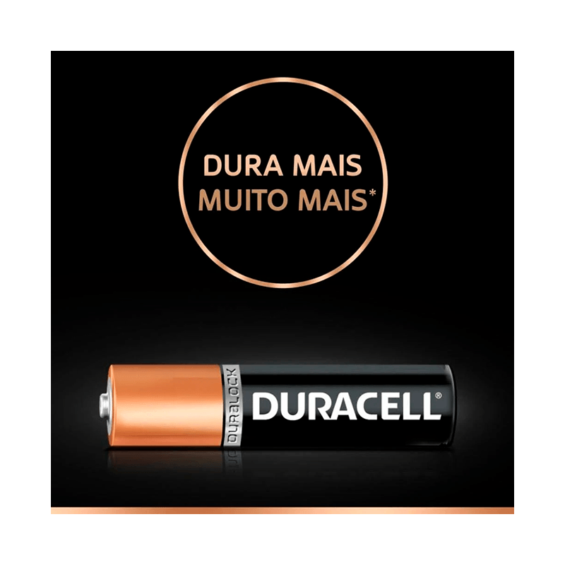 Pilha Duracell AA Alcalina 4 Unidades