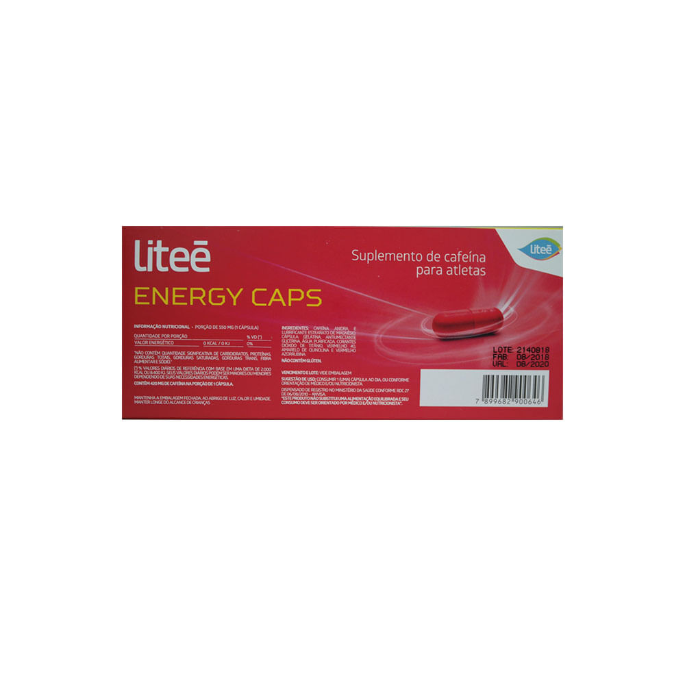Litee Energy 550mg 10 Cápsulas
