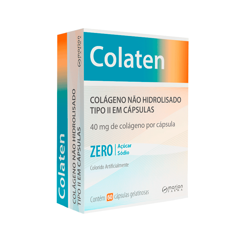 Suplemento Alimentar Colaten 40mg 60 Cápsulas - Na Drogal