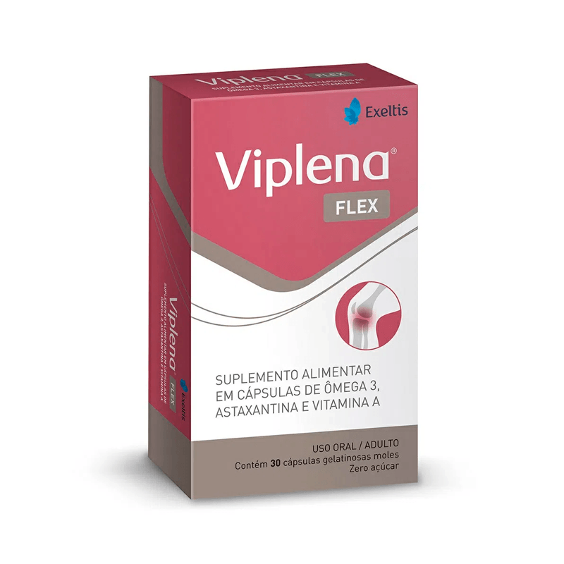 Suplemento Alimentar Viplena Flex 30 Cápsulas Gelatinosas Moles