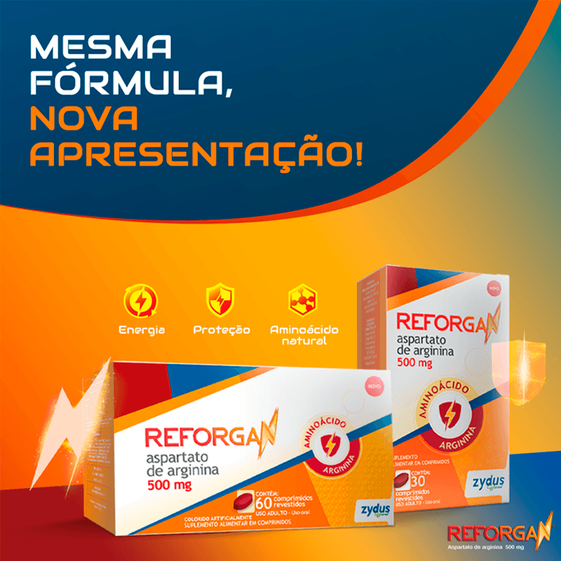 Suplemento Alimentar Reforgan 500mg 30 Comprimidos