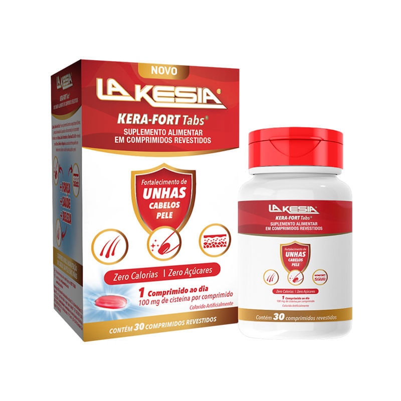 Suplemento Alimentar Lakesia Kera-Fort Tabs 30 Comprimidos Revestidos