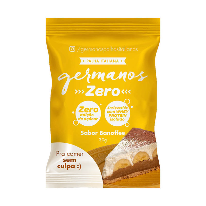 Palha Italiana Germanos Zero Sabor Banoffe 30g