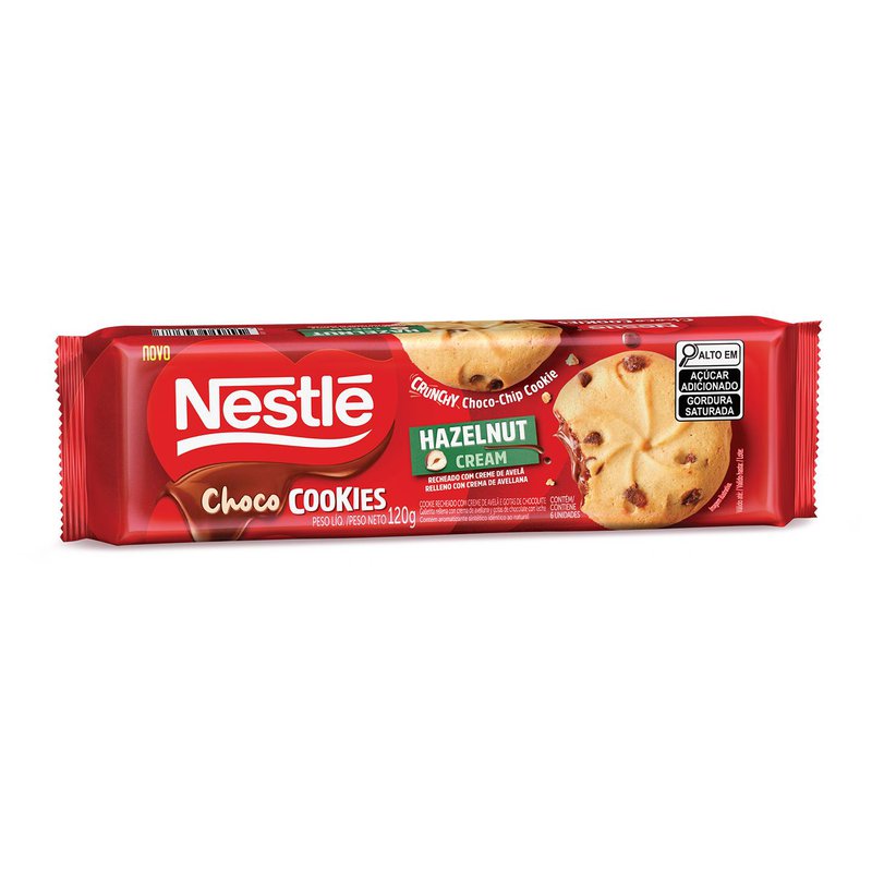 ChocoCookies Nestlé Recheio de Avelã 120g