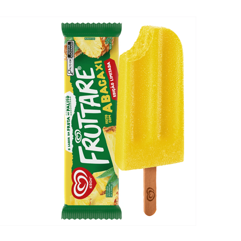Sorvete Picolé Kibon Fruttare Abacaxi 59g | Farmácia Online Drogal