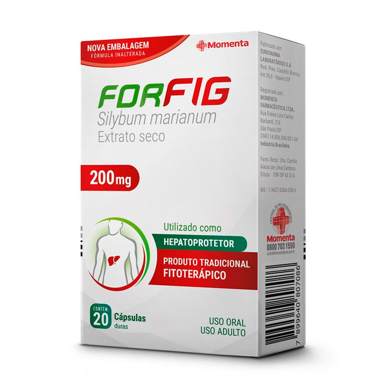 Forfig 200mg 20 Cápsulas