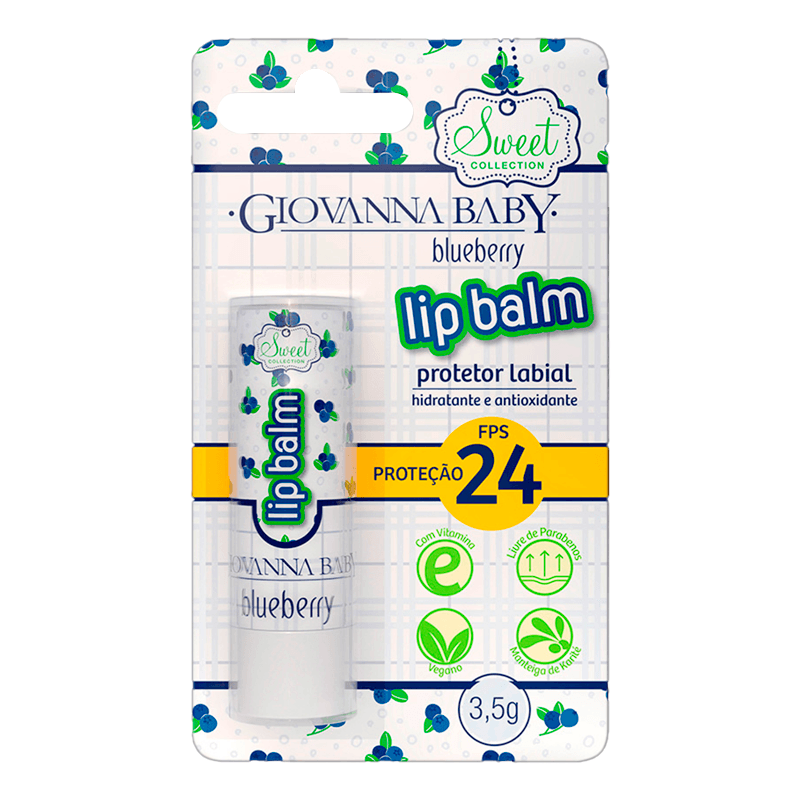 Protetor Labial Giovanna Baby Lip Balm Blueberry 3,5g