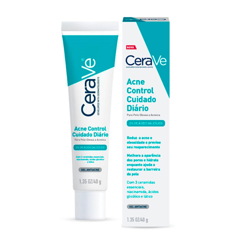 Gel Antiacne Cerave Acne Control Cuidado Diário 40g