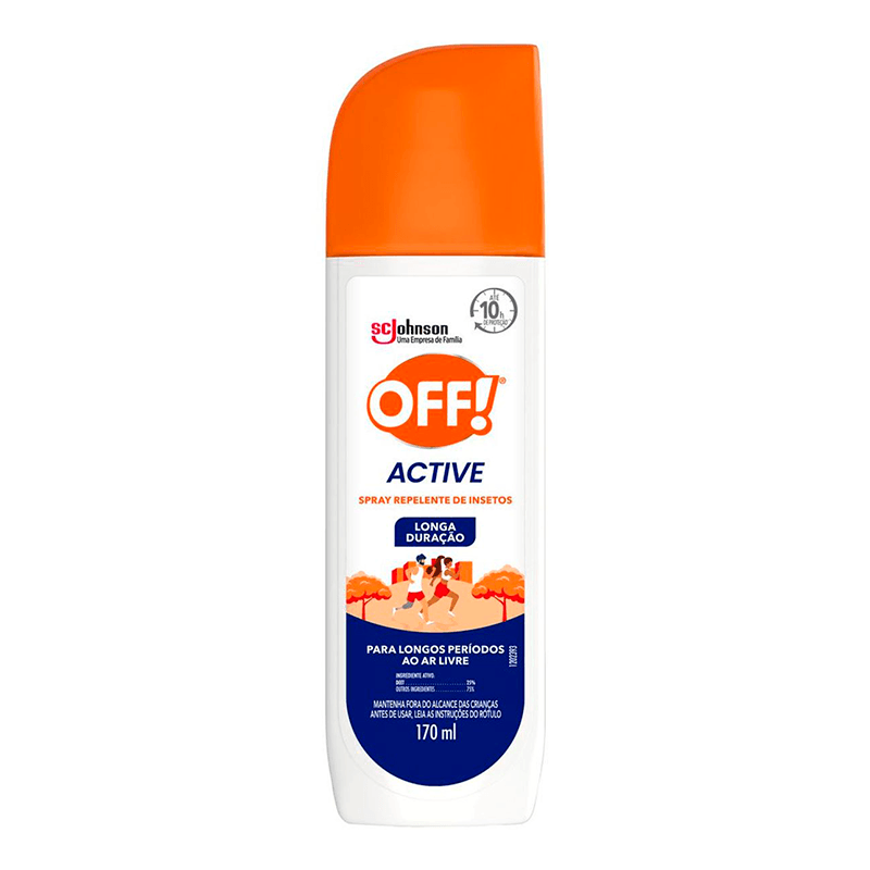 Repelente Off Active Longa Duração Spray 170ml