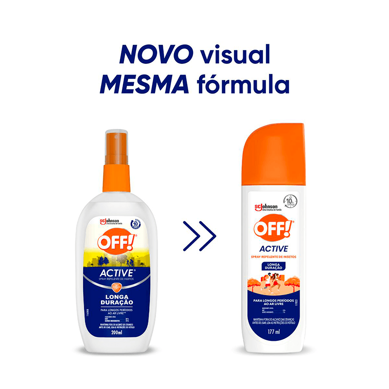 Repelente Off Active Longa Duração Spray 170ml
