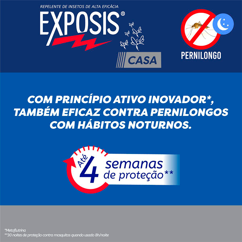 Refil Repelente Elétrico Líquido Exposis Casa 32,9ml | Proteção