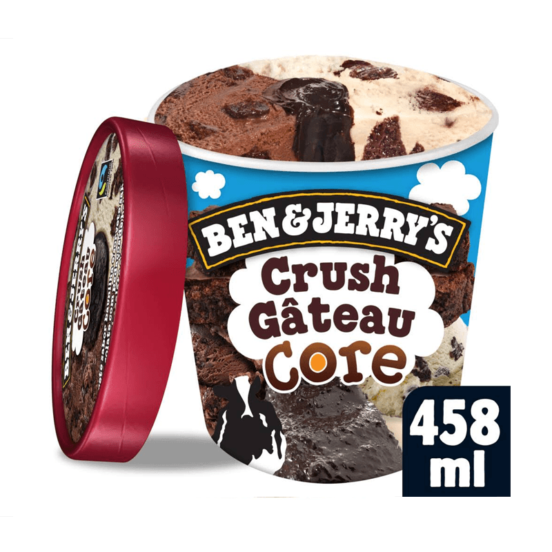 Sorvete Ben&Jerry's Crush Gateau Core 458ml | Farmácia Online Drogal